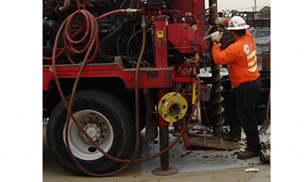 Soil samples collected with hollow stem auger drilling - The Bodhi Group